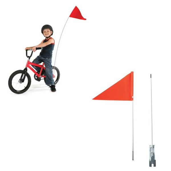 Bikelane 60-Inch (150cm) 2-piece Orange Hi-Vis Bike Safety Flag ...